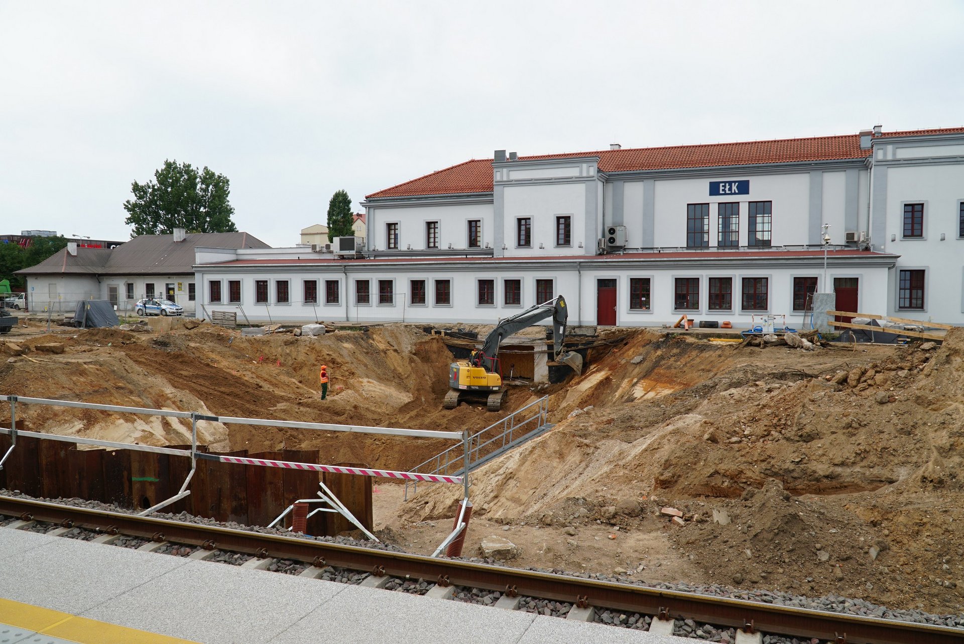 Rail Baltica – postępują prace na stacji w Ełku - PKP Polskie Linie Kolejowe S.A.