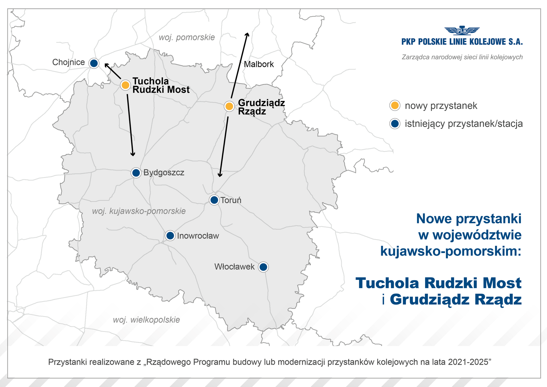 Nowe przystanki w Grudziądzu i Tucholi zachęcą do podróżowania koleją ...