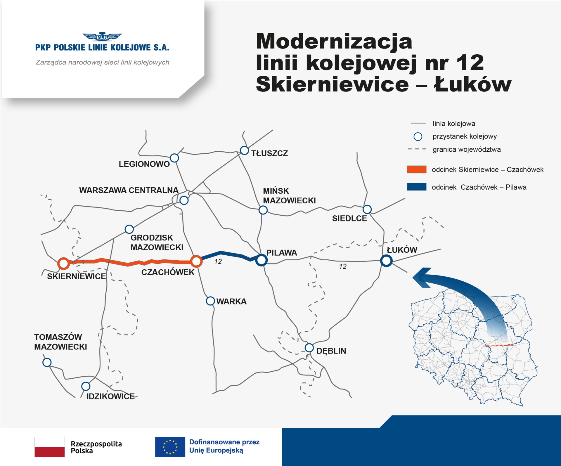 Wystartował przetarg na linię Skierniewice - Czachówek - PKP Polskie ...