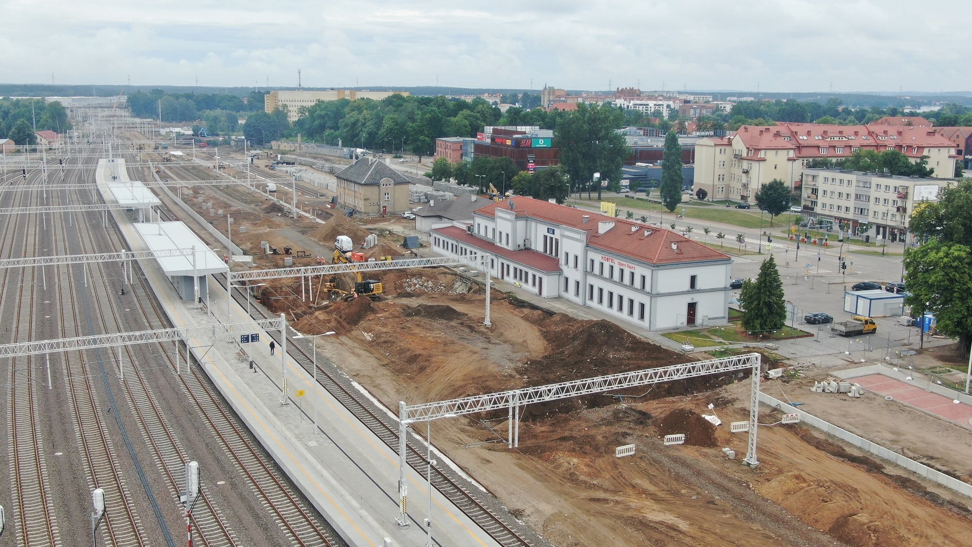 Rail Baltica – postępują prace na stacji w Ełku - PKP Polskie Linie Kolejowe S.A.