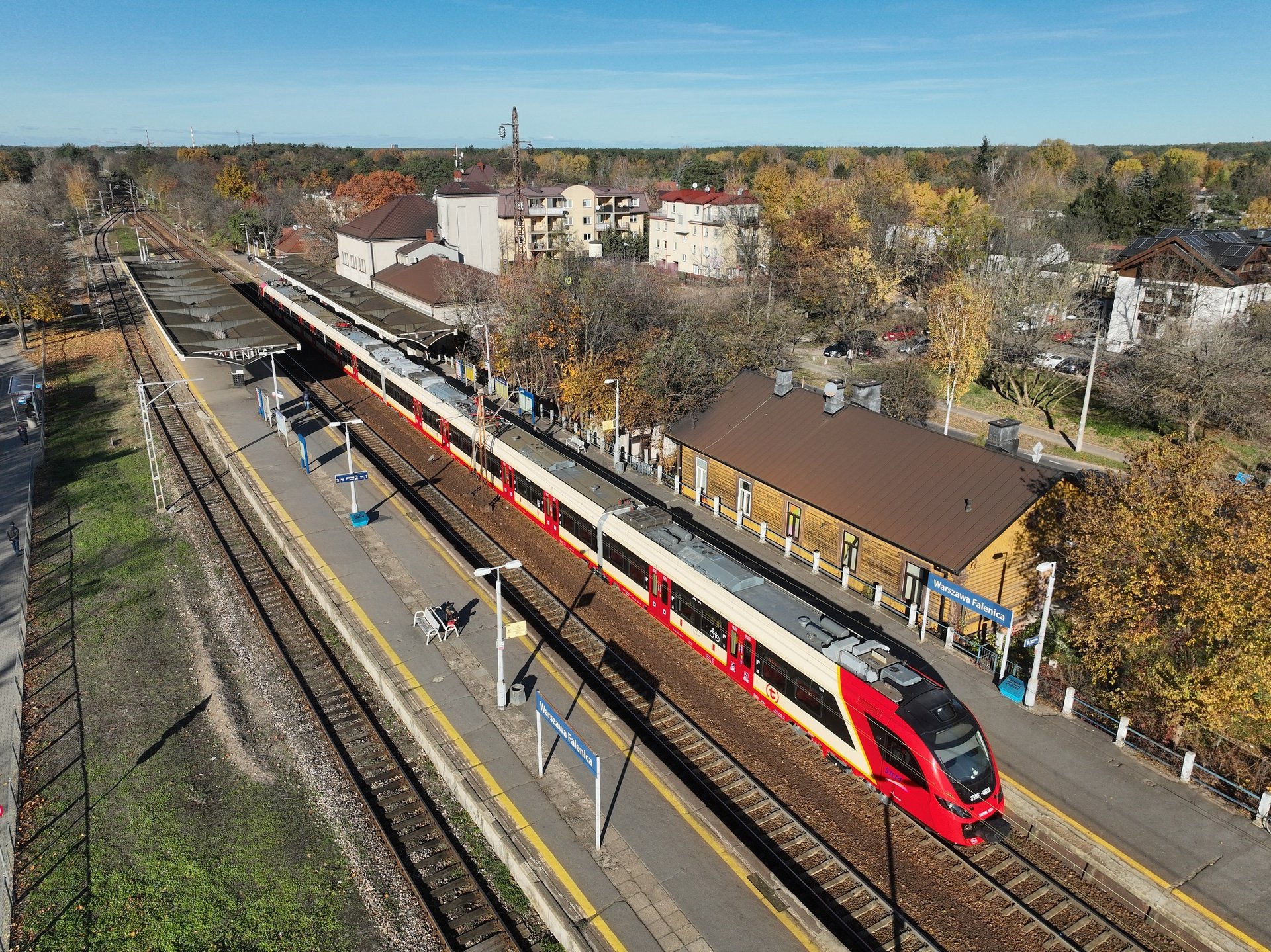 Pierwszy krok do czterech torów na linii Warszawa Wawer – Otwock - PKP Polskie Linie Kolejowe S.A.