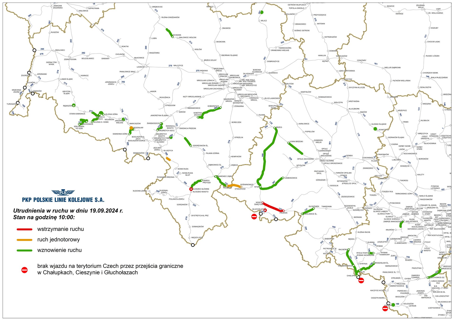 Powódź na południu Polski - stan infrastruktury kolejowej - czwartek ...